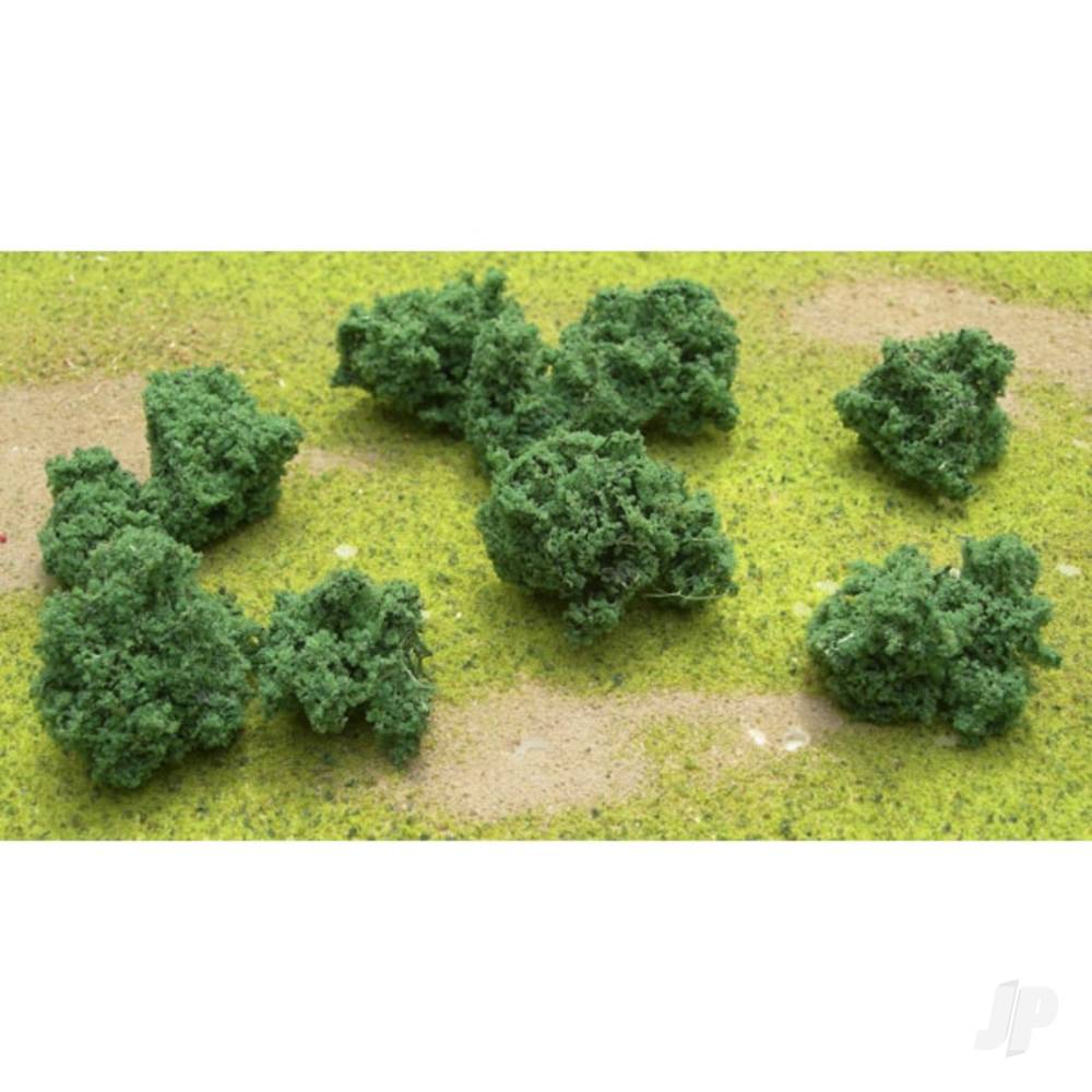 Foliage Clumps Bushes, 1/2in to 1in, (55 per pack) | Voltage Models