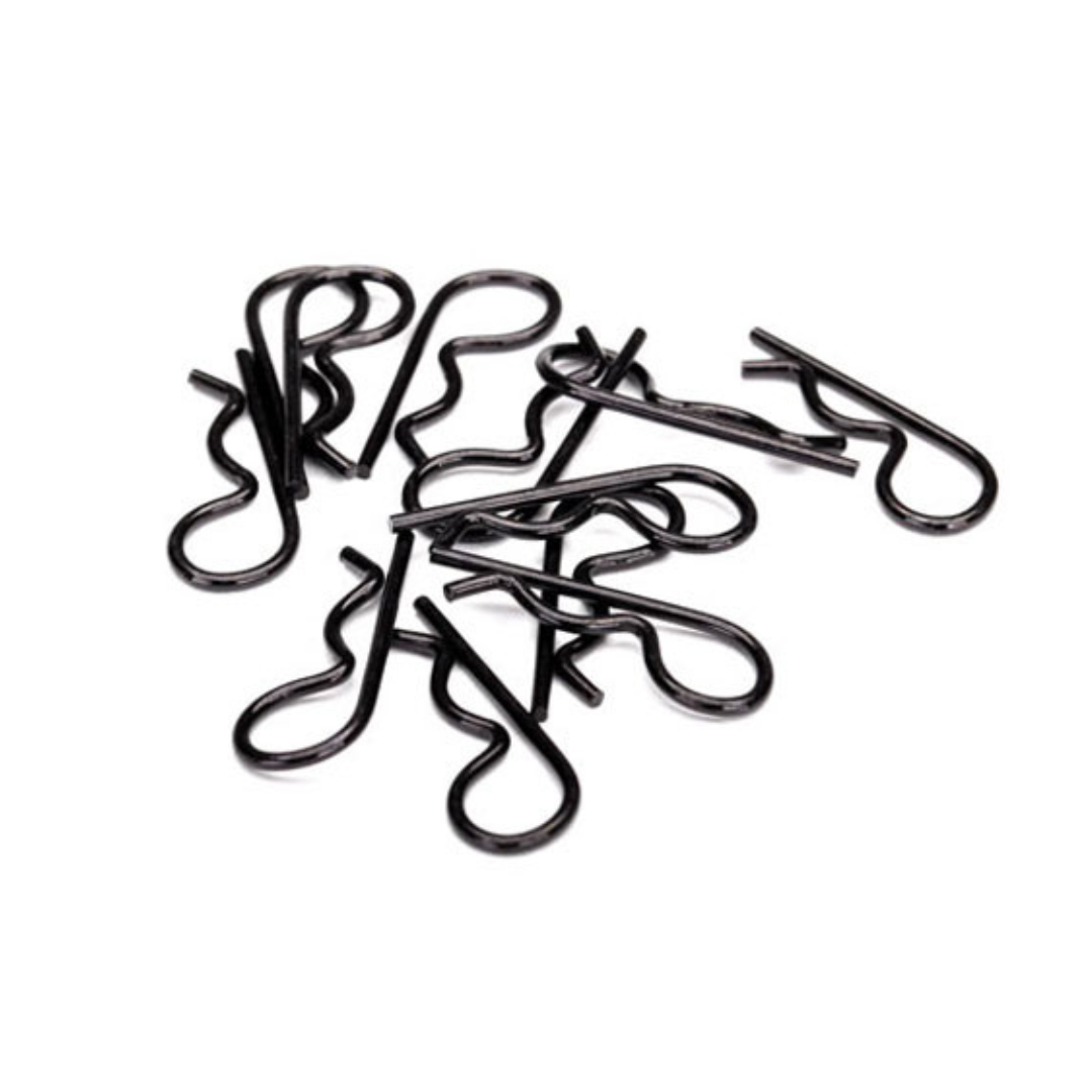 Traxxas Heavy Duty Body Clips - Black (12) | Voltage Models